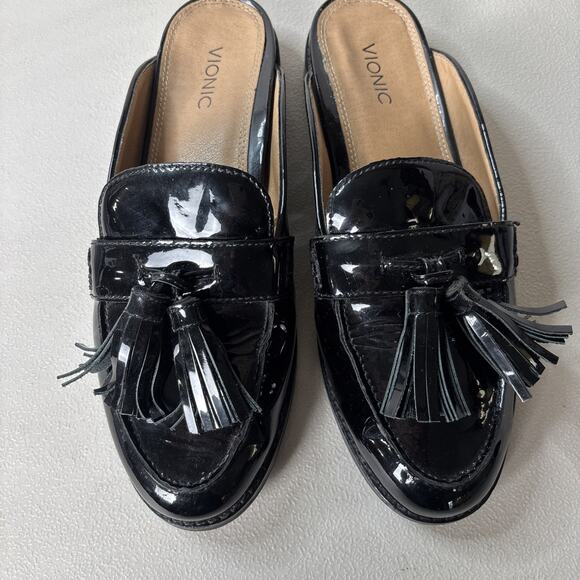 Vionic | Shoes | Vionic Reagan Slip On Loafers Size 8 Black Patent ...